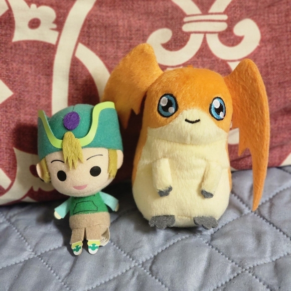 Other | Digimon Adventure Tk Takeru And Patamon Mini Plush Keychain Bag ...